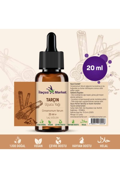 İlaçsız Market Tarçın Yağı 20 ml
