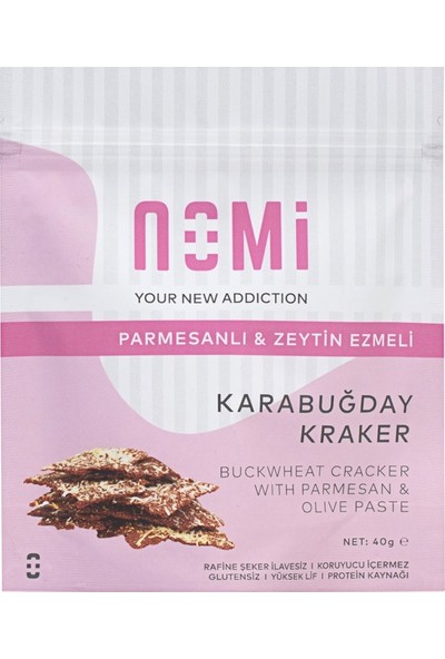 Nomi Parmesanlı & Zeytin Ezmeli Karabuğday Kraker 40 G Nomi Parmesanlı & Zeytin Ezmeli Karabuğday Kraker 40 G