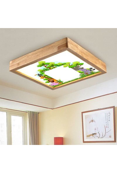 Wood Design World Ahşap Çerçeve Tavan LED Aydınlatma Wood Design World Ahşap Çerçeve Tavan LED Aydınlatma