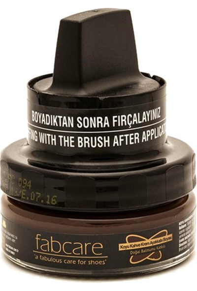 Fabcare Cam Kavanoz Kahve Krem Deri Ayakkabı Boyası