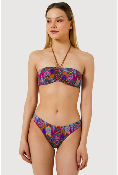 Ayyıldız 5531 Mor Straplez Bikini Takımı Ayyıldız 5531 Mor Straplez Bikini Takımı
