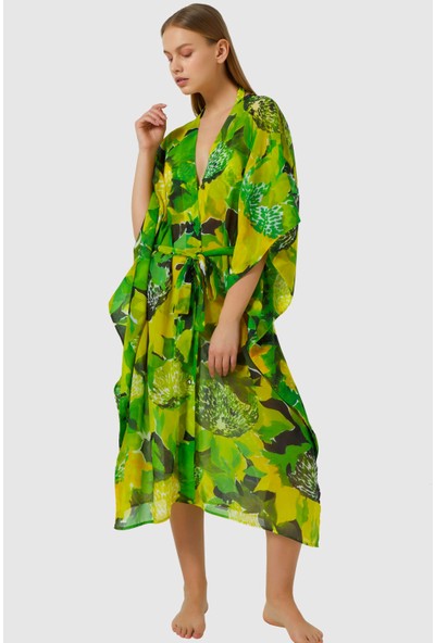 Ayyıldız 5808 Yeşil Plaj Elbisesi