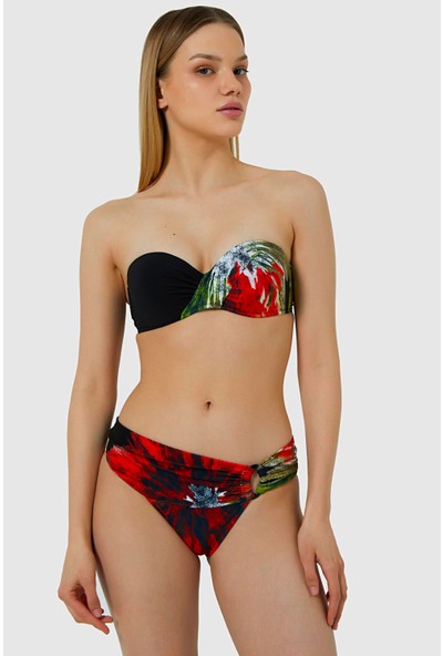Ayyıldız 5510 Siyah Straplez Bikini Takımı Ayyıldız 5510 Siyah Straplez Bikini Takımı
