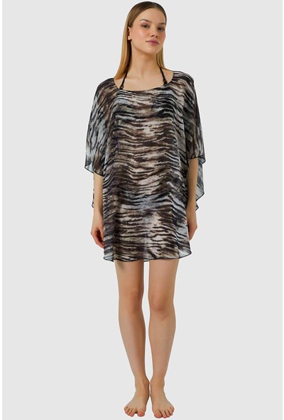 Ayyıldız 5804 Siyah Plaj Elbisesi