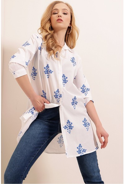 Yaprak Desen Gömlek