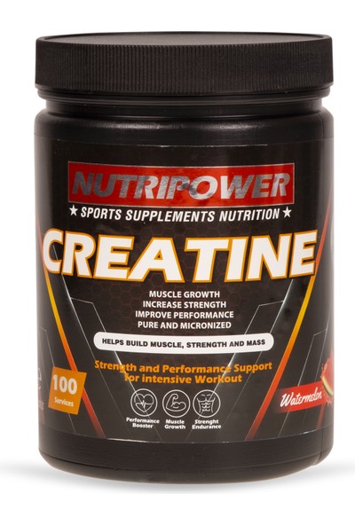 Nutripower Creatine Monohydrate 300G Karpuz 100 Servis Nutripower Creatine Monohydrate 300G Karpuz 100 Servis