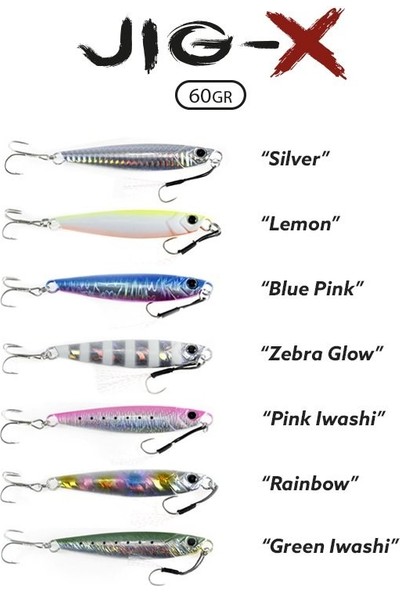 Fujin Jig-X 60GR Shore Jigging - Jig Yem Fujin Jig-X 60GR Shore Jigging - Jig Yem