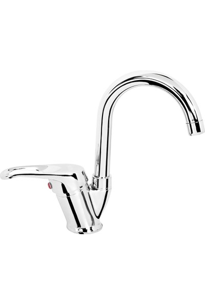 Banyo Kuğu Lavabo Bataryası Baston Boru Krom Çift Su Girişli Banyo Kuğu Lavabo Bataryası Baston Boru Krom Çift Su Girişli