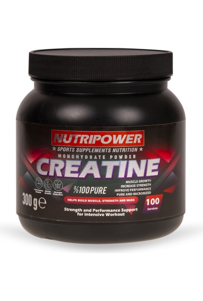Nutripower Creatine Monohydrate 300G Aromasız 100 Servis Nutripower Creatine Monohydrate 300G Aromasız 100 Servis