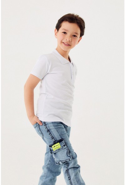 FullaModa Polo Yaka Çocuk Tişört FullaModa Polo Yaka Çocuk Tişört