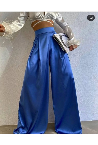 Black&Grace Saten Ispanyol Pantolon