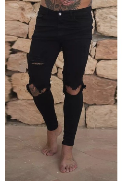 Amor Man Özel Tasarım Diz Büyük Yırtık Detaylı Likralı Yazlık Slim Fit Marjinal Erkek Jeans Kot Pantolon Amor Man Özel Tasarım Diz Büyük Yırtık Detaylı Likralı Yazlık Slim Fit Marjinal Erkek Jeans Kot Pantolon