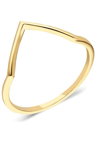 Anka 925 Ayar Gümüş-Kadın Spor V Taşsız Modern Tarz Eklem YÜZÜGÜ-925 Ayar Sarı Gümüş Hediye Yüzük Anka 925 Ayar Gümüş-Kadın Spor V Taşsız Modern Tarz Eklem YÜZÜGÜ-925 Ayar Sarı Gümüş Hediye Yüzük