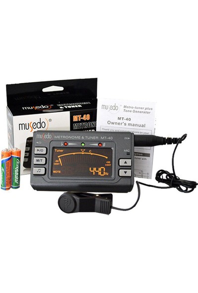 Musedo Mt-40 Kromatik Akort Aleti ve Metronom Tuner MT40 Musedo Mt-40 Kromatik Akort Aleti ve Metronom Tuner MT40