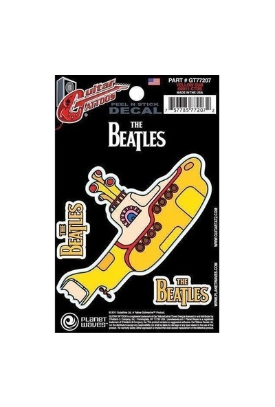 Planet WAVESGT77207 Gtr Tattoo-Beatles Yellow Sub Sticker Planet WAVESGT77207 Gtr Tattoo-Beatles Yellow Sub Sticker