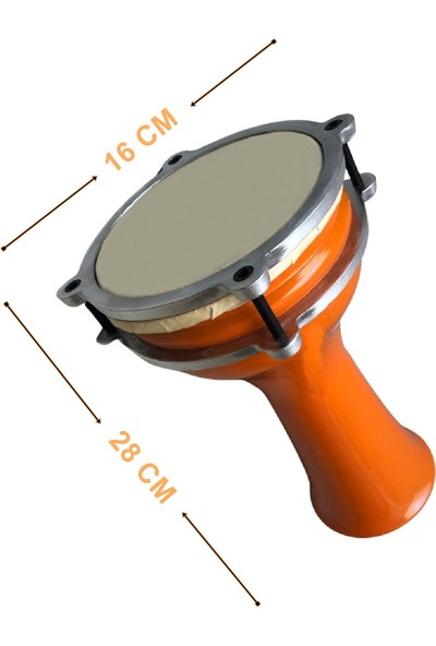 Ayas Eğitici Oyuncak Eğitici Müzik Aleti Çocuk Darbukası - Turuncu Ayas Eğitici Oyuncak Eğitici Müzik Aleti Çocuk Darbukası - Turuncu