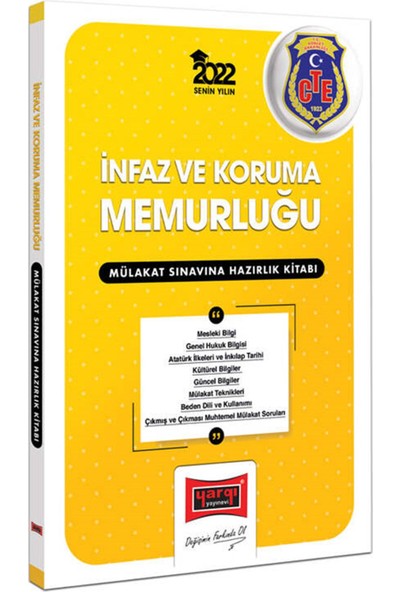 Yargı 2022 Infaz ve Koruma Memurluğu Mülakat Sınavına Hazırlık Kitabı Yargı 2022 Infaz ve Koruma Memurluğu Mülakat Sınavına Hazırlık Kitabı