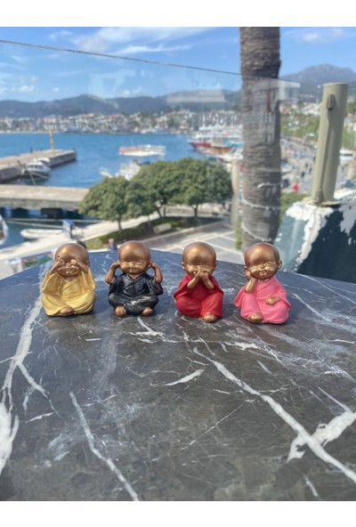 Ceboli Home 4'lü Buda Bibloları Seti - Görmedim, Duymadım, Bilmiyorum, Düşünüyorum Ceboli Home 4'lü Buda Bibloları Seti - Görmedim, Duymadım, Bilmiyorum, Düşünüyorum