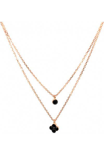 Caka Takı Ikili Kolye (Rose) Caka Takı Ikili Kolye (Rose)