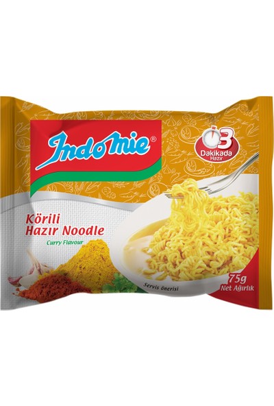 Indomie 10'lu Köri Aromalı Hazır Noodle Indomie 10'lu Köri Aromalı Hazır Noodle