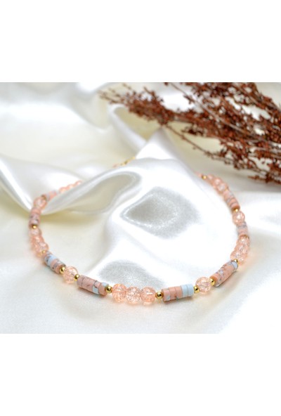 Y&M Perla Accessories Varasit Doğaltaşlı Şık Kadın Kolye