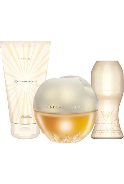 Avon Incandessence Kadın Parfüm Vücut Losyonu Rollon Üçlü Paket Avon Incandessence Kadın Parfüm Vücut Losyonu Rollon Üçlü Paket