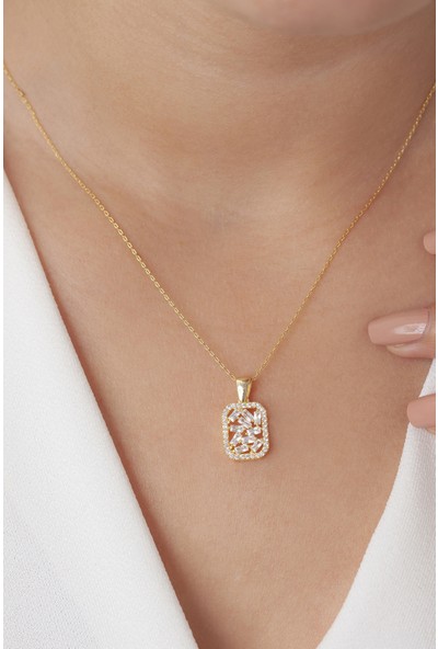 Tmec Takı Baget Model Gümüş Kolye