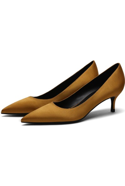 Picky Rose, Bal Rengi Saten 5cm Topuk Stiletto Picky Rose, Bal Rengi Saten 5cm Topuk Stiletto