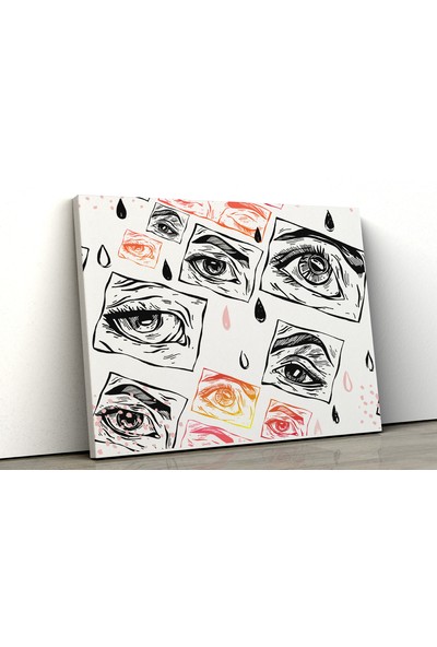 Efor Dijital Manga Ağlayan Gözler Kanvas Tablo