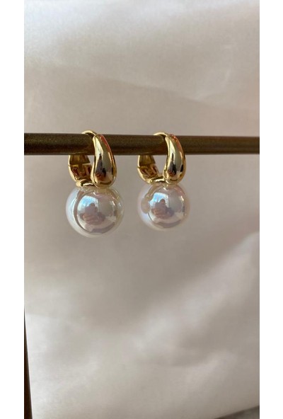 Sedefli Inci Detay Vintage Küpe Sedefli Inci Detay Vintage Küpe