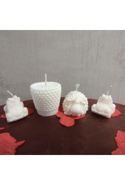 Lumanari Store 4 Parça Sepet Kuzu ve Araba Doğal Soya Wax Kokulu Mum Set Lumanari Store 4 Parça Sepet Kuzu ve Araba Doğal Soya Wax Kokulu Mum Set