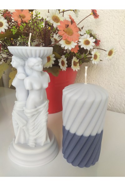 Lumanari Store 2 Li Set Hera ve Sütun Kokulu Soyawax Soya Mum Lumanari Store 2 Li Set Hera ve Sütun Kokulu Soyawax Soya Mum