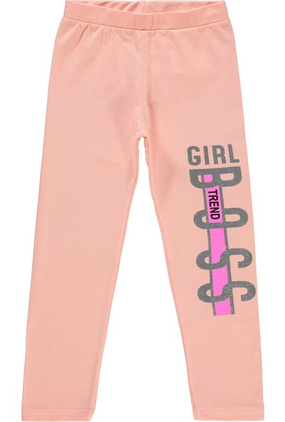 Civil Girls Kız Çocuk Tayt 6-9 Yaş Pudra
