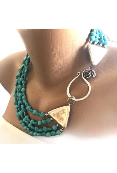 Semra Ascioglu Native Tarz Turkuaz Kolye Semra Ascioglu Native Tarz Turkuaz Kolye