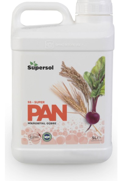 Supersol Organik Supersol Biyoteknoloji Ss-Super Pan 5 L Mikrobiyal Organik Gübre Supersol Organik Supersol Biyoteknoloji Ss-Super Pan 5 L Mikrobiyal Organik Gübre