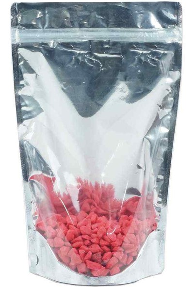 Şeffaf Metalize Kilitli Doypack 130X225X70 mm 25 Li Paket