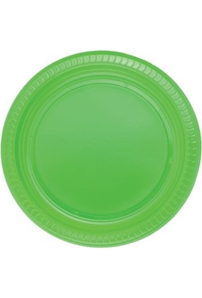 PartiShop.net Plastik Tabak Lüks Yeşil 25´li