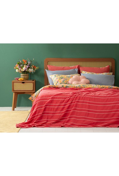 English Home Essence Müslin Tek Kişilik Yatak Örtüsü 160 x 240 cm Pembe English Home Essence Müslin Tek Kişilik Yatak Örtüsü 160 x 240 cm Pembe