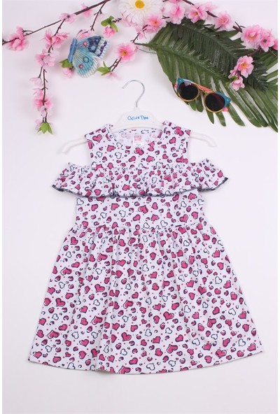 Cicitime Kalp Desenli Elbise