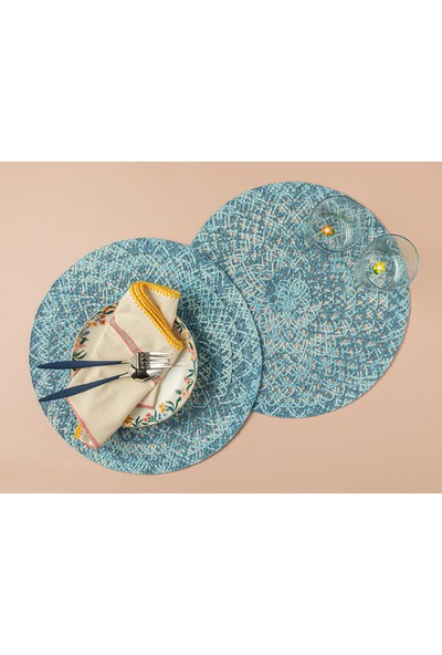 English Home Patricia Pp 2'li Amerıkan Servıs 38 cm Mavi English Home Patricia Pp 2'li Amerıkan Servıs 38 cm Mavi