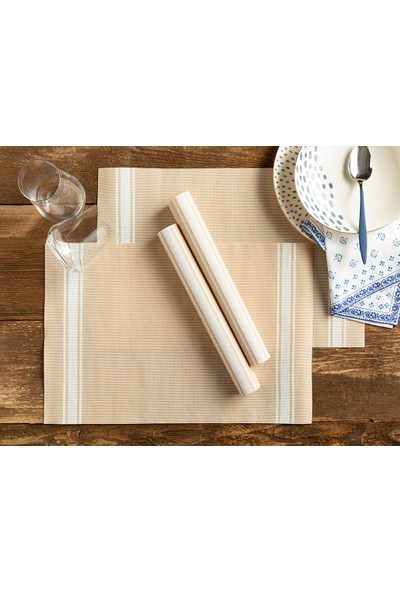 English Home Celeste Pvc 4'lü Amerikan Servis 30X45 cm Bej