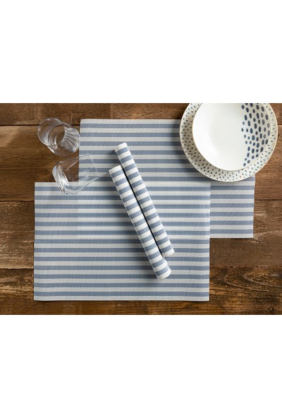 English Home Delphine Pvc 4'lü Amerikan Servis 30X45 cm Lacivert