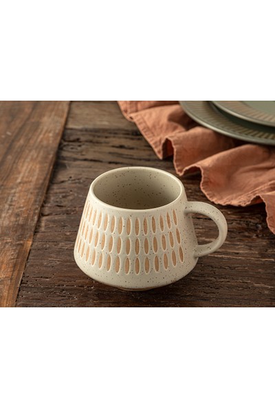 English Home Ornate Porselen Kupa 480 ml Bej