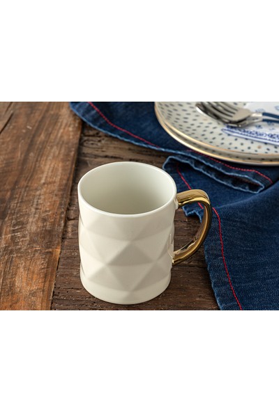 English Home Elishie Porselen Kupa 420 ml Bej