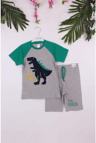 Cicitime Dinazor Nakışlı Şortlu Takım