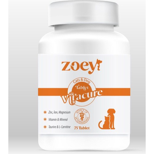Zoey Vitacure 75 Tablet Kedi ve Köpekler Için Multivitamin Fiyatı