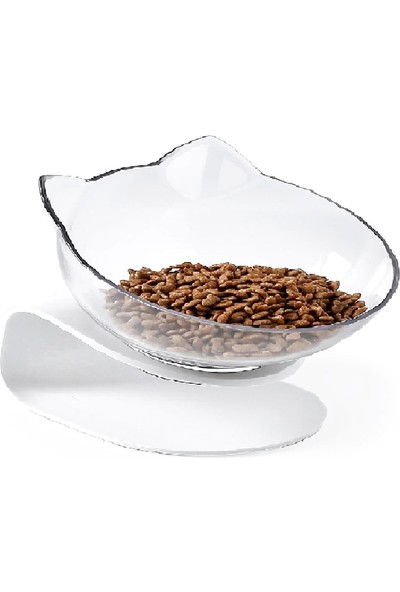 Muca Kedi Kafalı Plastik Mama Kabı (Tekli Şeffaf) Muca Kedi Kafalı Plastik Mama Kabı (Tekli Şeffaf)