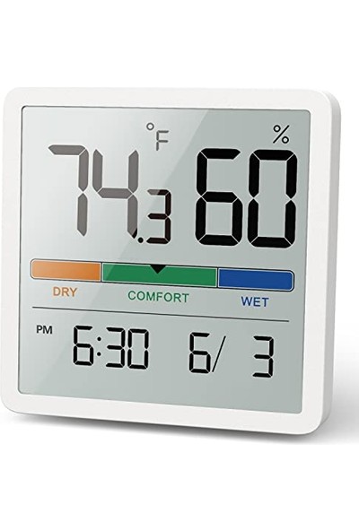 Pear Tech Dijital Termohigrometre Taşınabilir Iç Mekan Higrometre Yüksek Hassasiyetli (Yurt Dışından) Pear Tech Dijital Termohigrometre Taşınabilir Iç Mekan Higrometre Yüksek Hassasiyetli (Yurt Dışından)