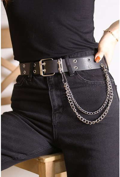 By Mino Zincir Aksesuarlı Kemer Siyah - 6787.1140.