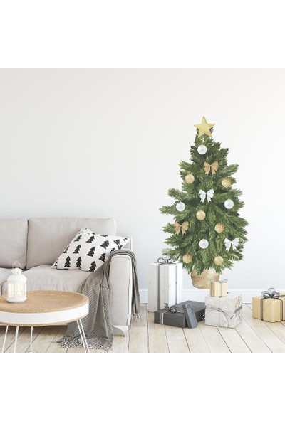 My Happy Place Myhappyplace Yılbaşı Çam Ağacı Dekoratif Duvar Çıkartması Sticker